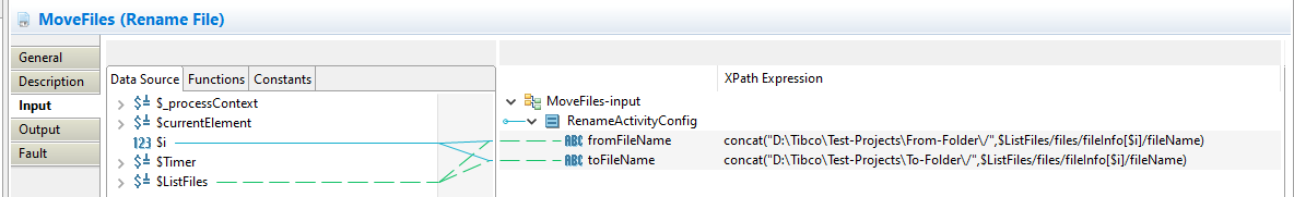 How to Read Files and Transfer Them to Other Location Using TIBCO BW 6.5
