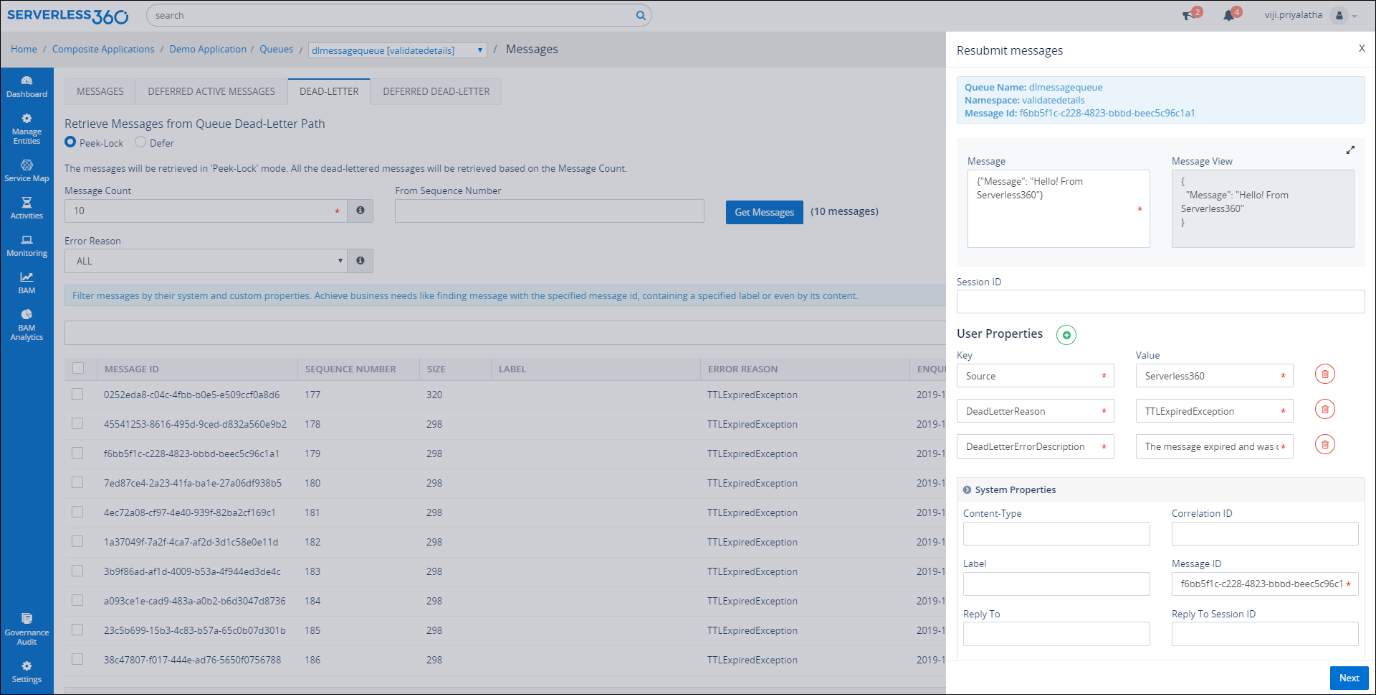 Azure Service Bus Dead-letter Queues