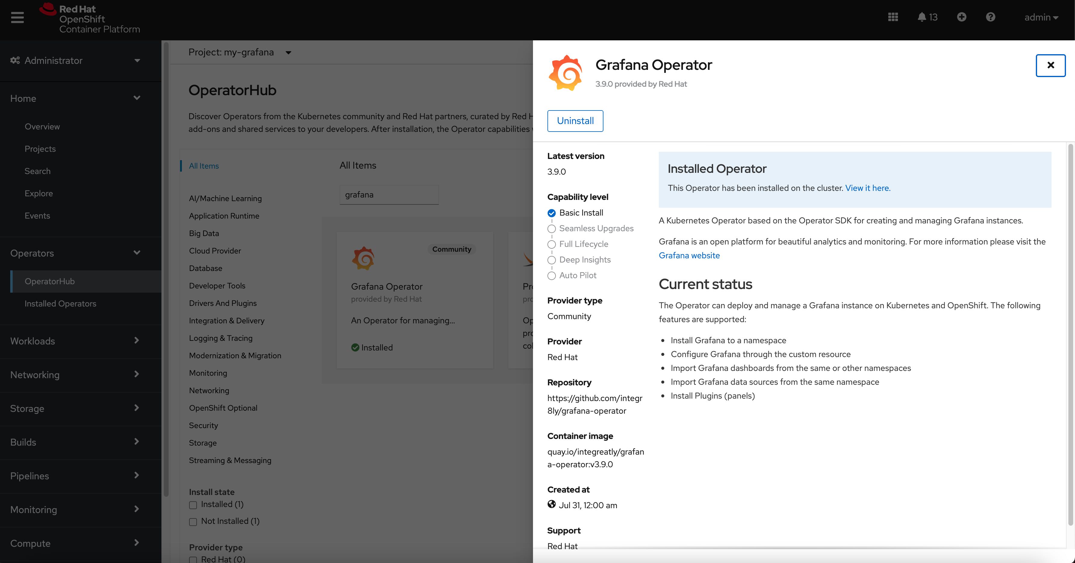 Utilize OpenShift to Manage External Services Metrics